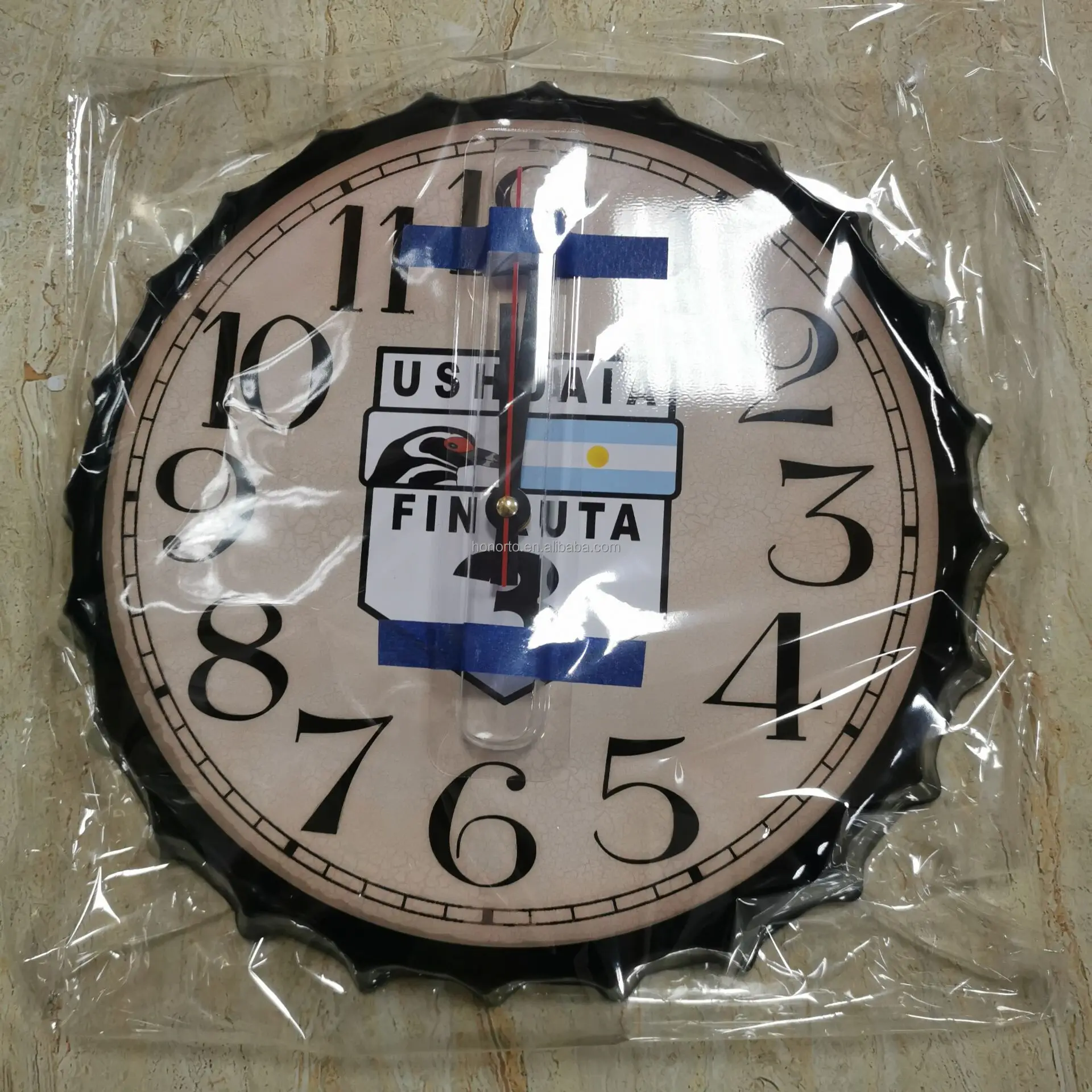 Decorative Custom Retro Beer Cap Metal Tin Sign Clock,Stock Bottle Cap ...