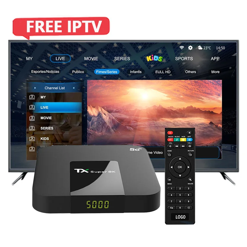 Multi Tv Channel Box Universal High Speed Android Smart Tv Box With Lan ...