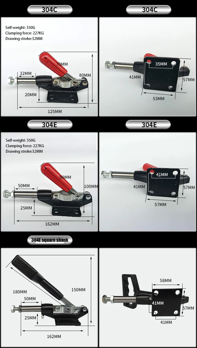 Push-pull Quick Clamp Welding Clamp Press Woodworking Clamp 304c 305e ...