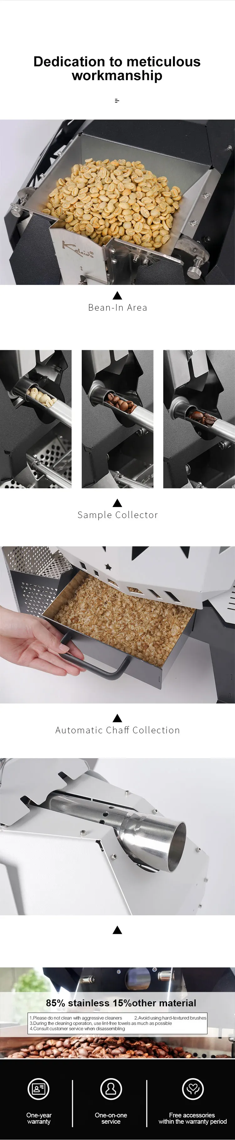 Kaleido Sniper M10 Coffee Roaster - Efficient & Durable