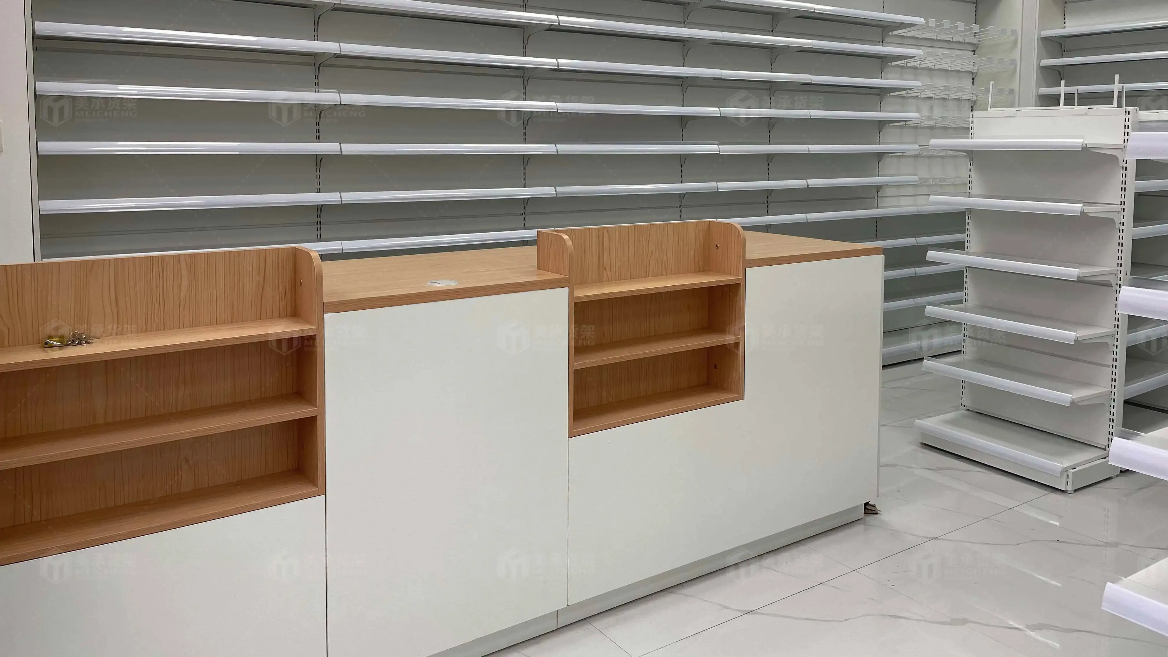 Meicheng Pet Shop Display Setup Pet Dog Collar Pet Food Display Shelf ...