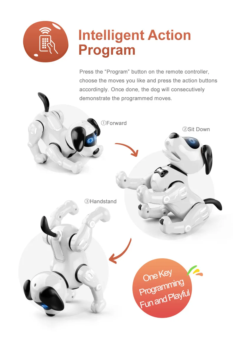Kids Educational Toys Smart Dog Intelligent Robots Technology Ai Rc ...