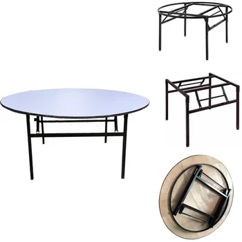 Pvc Banquet Folding Round Table For Wedding Dining Hall And Restaurant ...