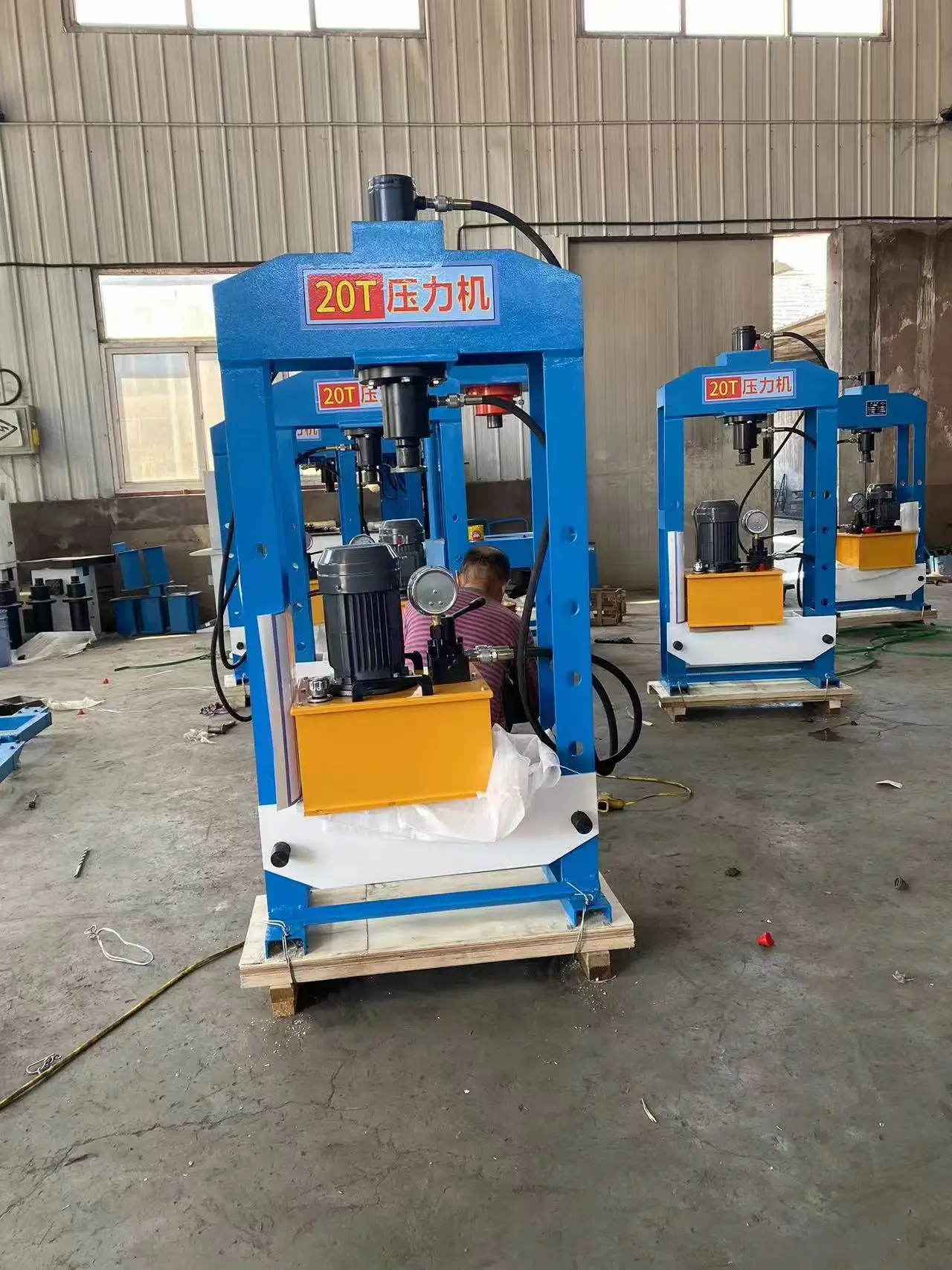 Electric Hydraulic Shop Press Machine - 50ton to 200ton