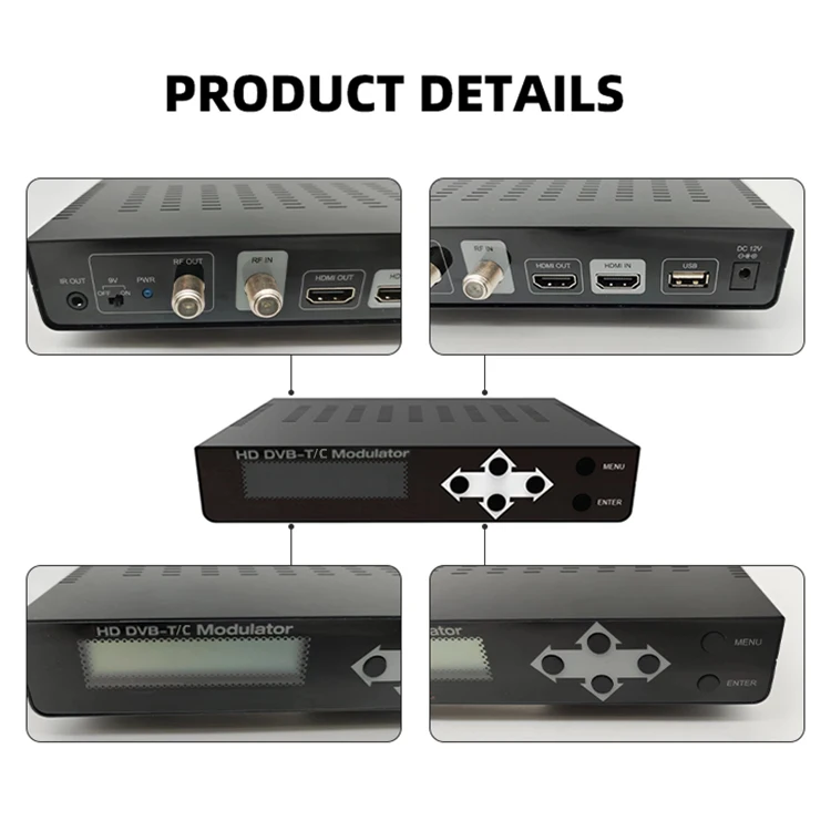 Most Popular 4k Hd Hdmi To Rf Home Digital 1ch Dvb-t/c Dvb-t+c Dvb-t ...