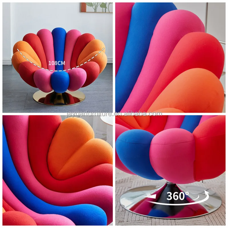 Modern Luxury Rotating Single Sofa Chair for Living Room Lazy Recliner ...