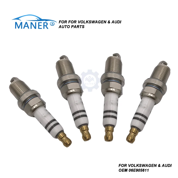MANER 06E905611 - High Performance Iridium Spark Plugs for Audi VW