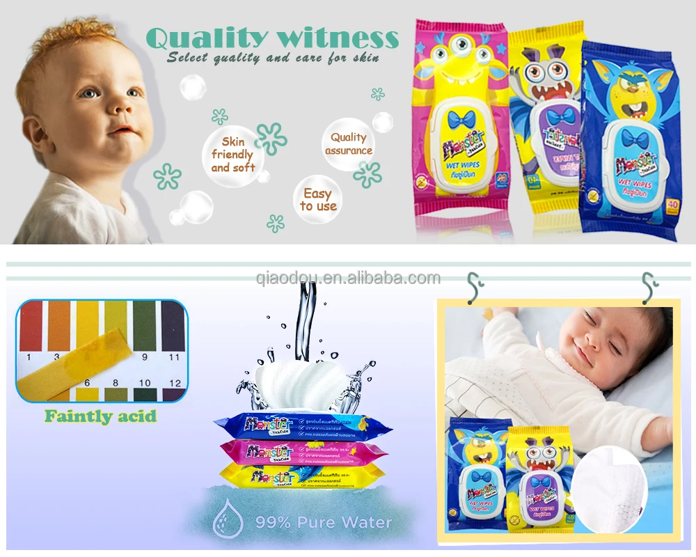 Disposable 75% Alcohol Wet Baby Wipes 10pcs in Small Bag for Easy ...