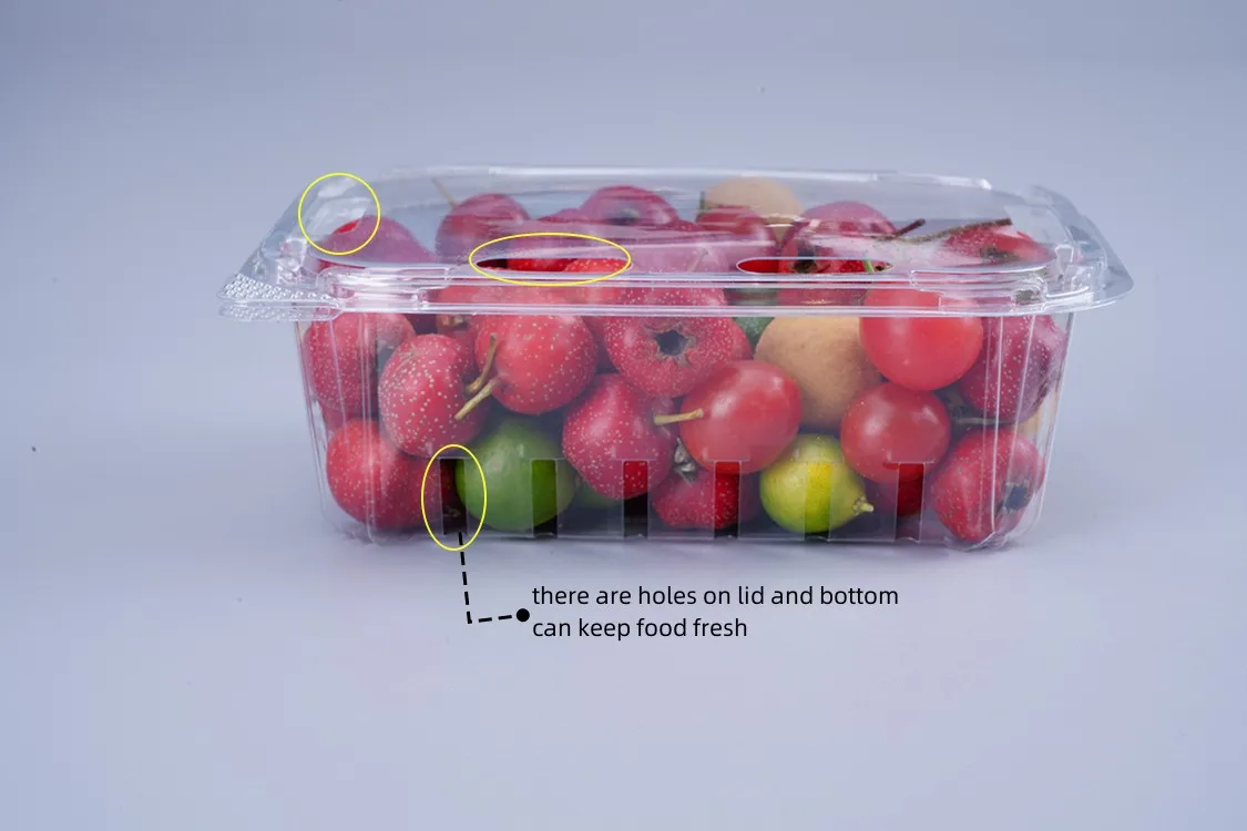 Factory Supply Packaging Transparent Fruit Punnet Pet Clamshell ...