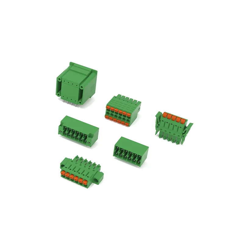 Spring Pcb Terminal Block Pluggable Terminal Block Connector 2-24 Pin 2 ...