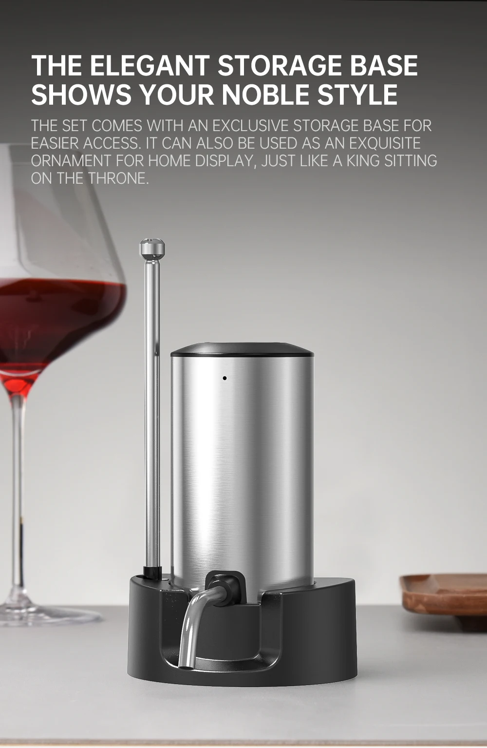 Type-C Rechargeable Automatic Wine Dispenser Electric Wine Aerator ...