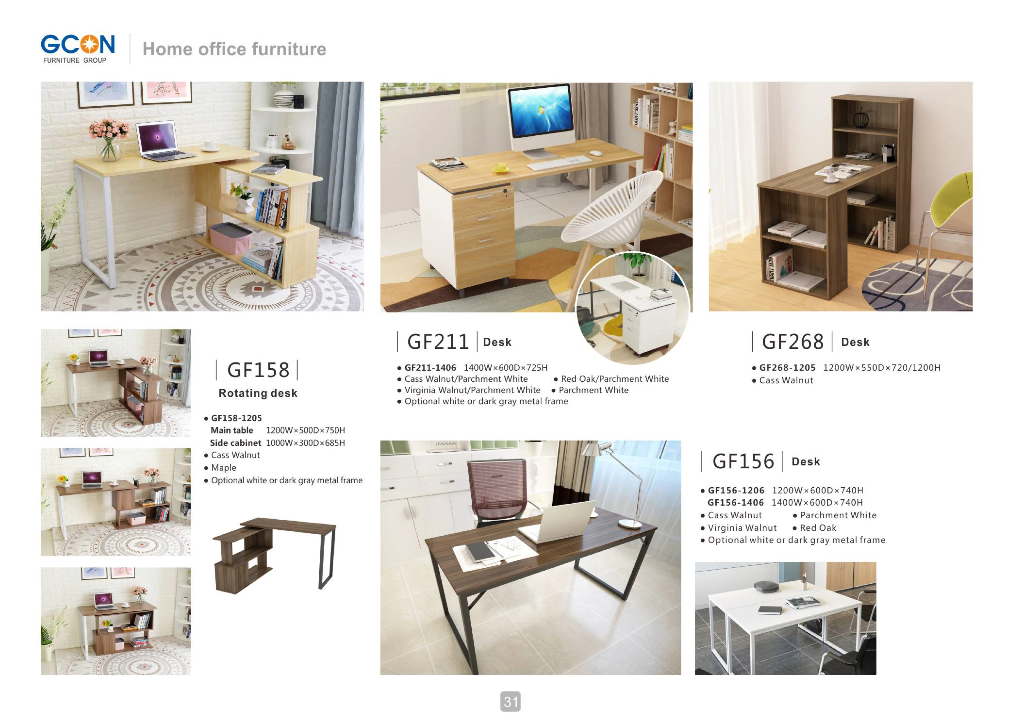 Bookcase Desk Combination Computer Bookshelf Desktop Table For Home ...