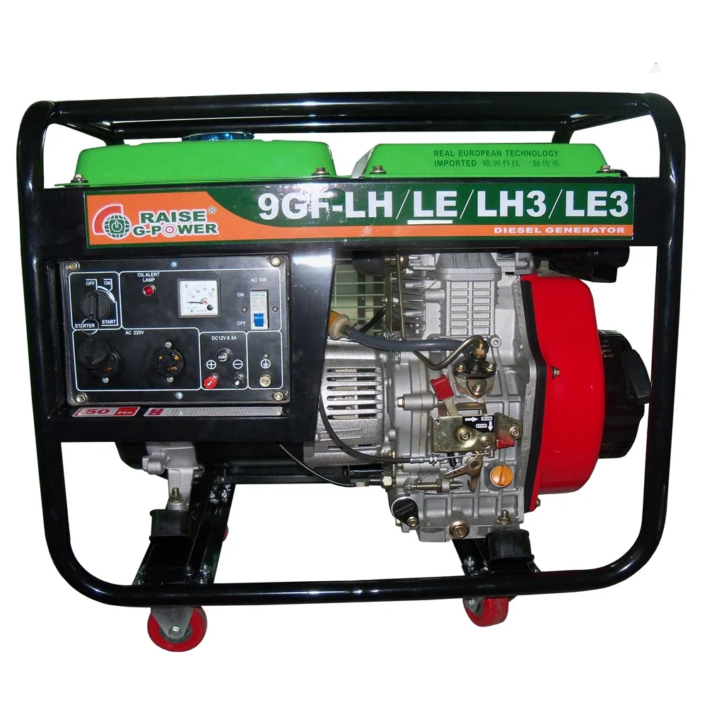 5kva 5kw Single Phase Silent Diesel Generator 230v3600rpm Portable ...