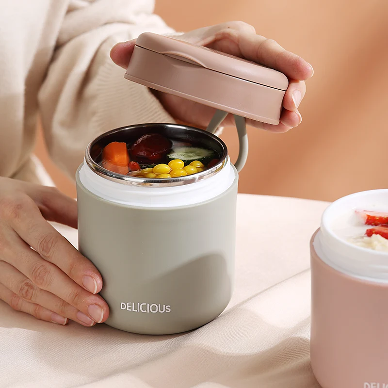 304 Stainless Steel Bento Thermos - Perfect for Outdoor Lunch