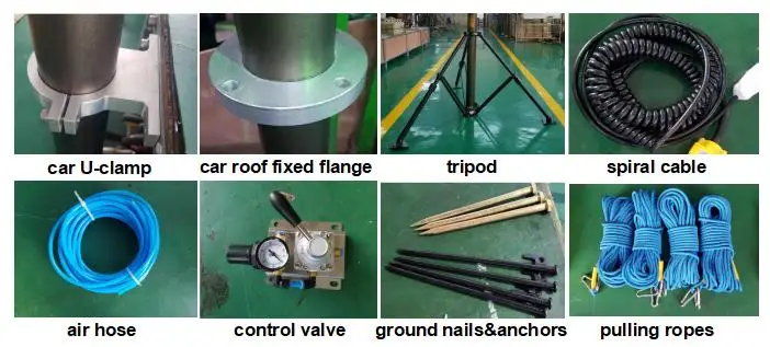 Lightweight Portable Lifting Pole - 4m Telescopic Mast