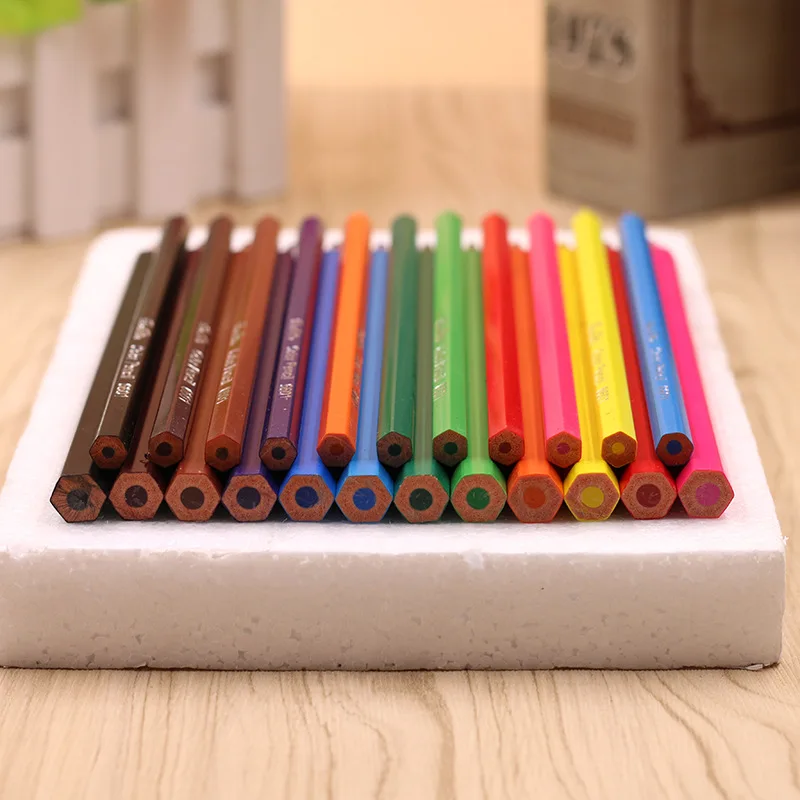 Yiheng Art Drawing Colored Pencil Set 12 Color Wood Pencil Set Student ...