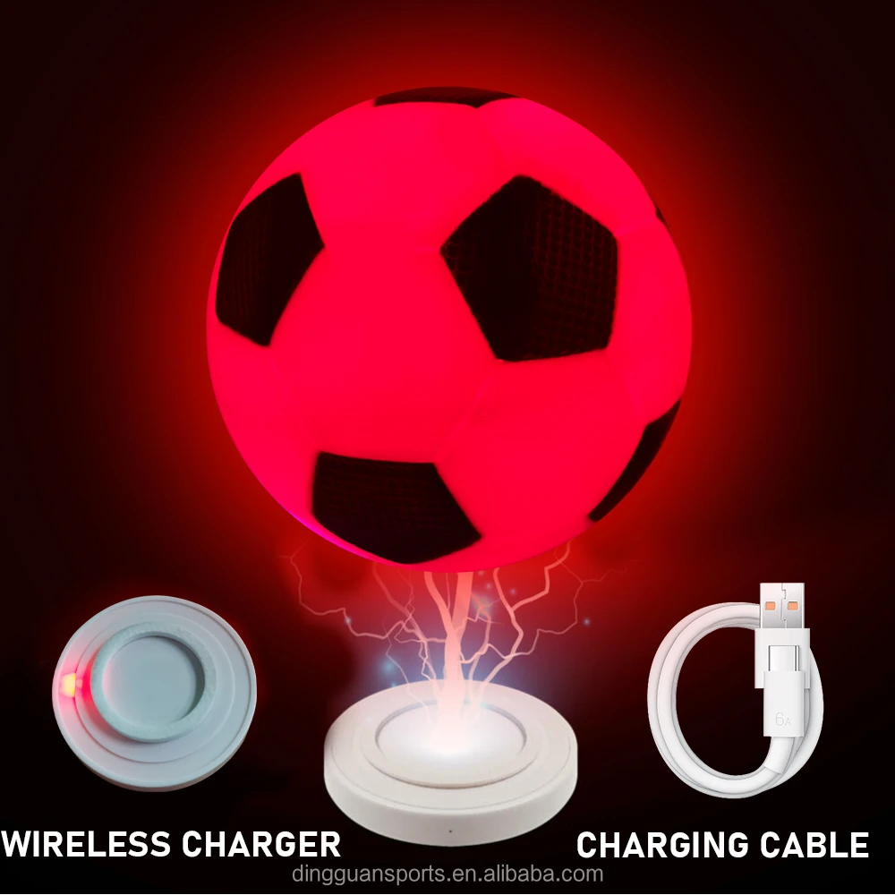 Christmas Boy Gifts Wireless Rechargeable Led Holographic Football ...