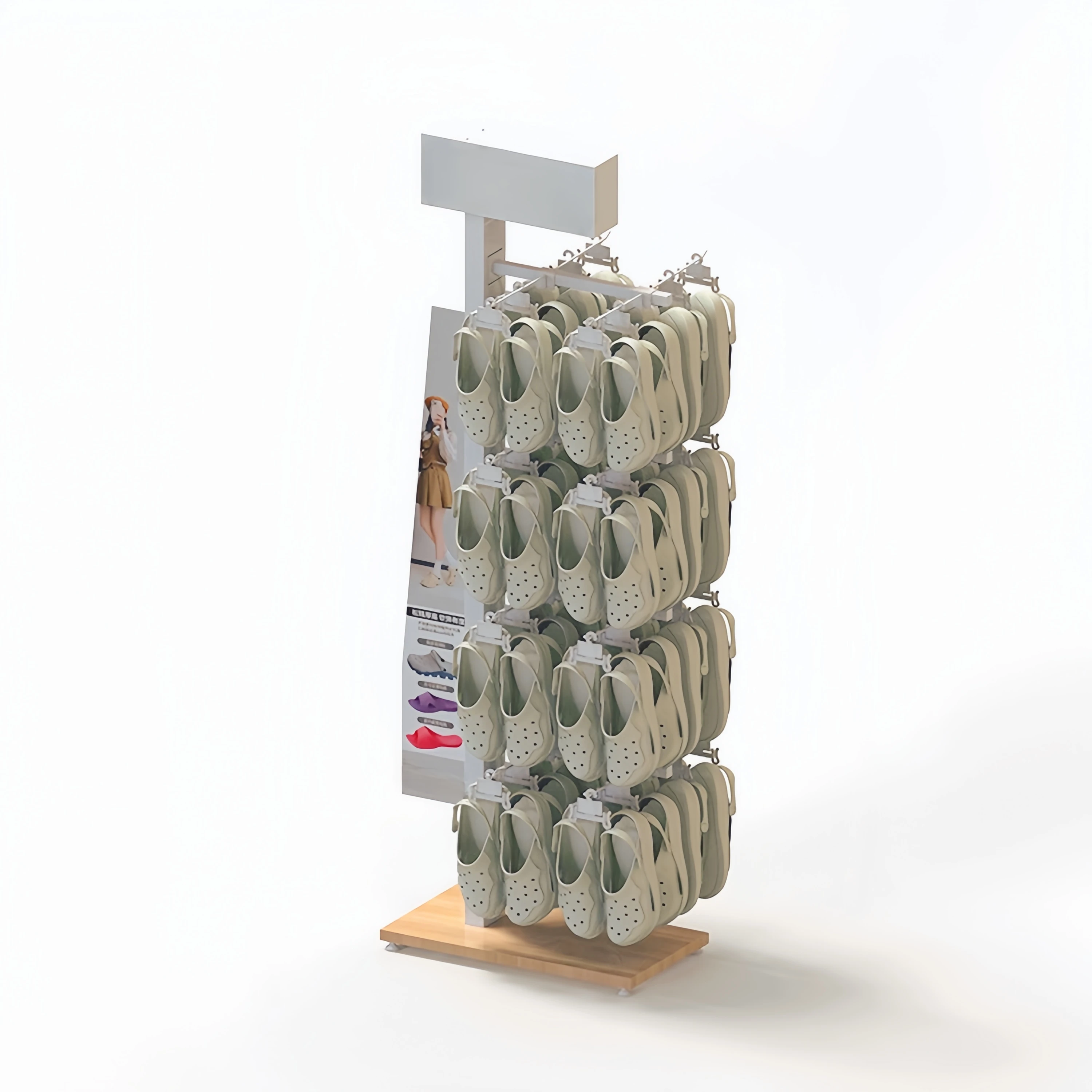 Multi Brand Retail Slipper Hanging Display Rack - Buy Slipper Display ...