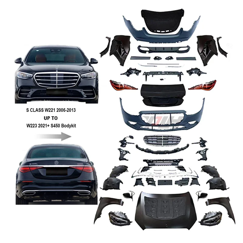 S450amg Body Kit For Mercedes S Class W221 2006-2013 Upgrade To W223 ...