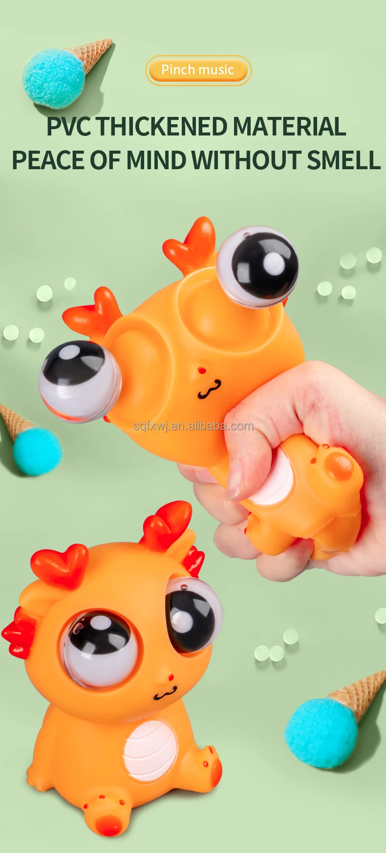 New Design Eye-popping Cartoon Animal Dinosaur Decompression Stress ...
