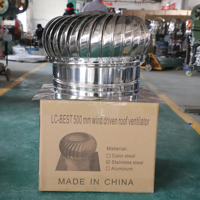 Wind Power Roof Turbo Ventilation wind driven roof fan roof extractor ...