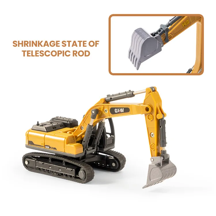 Metal Building Model Excavator Model Diecasting Excavator Toy - Buy ...