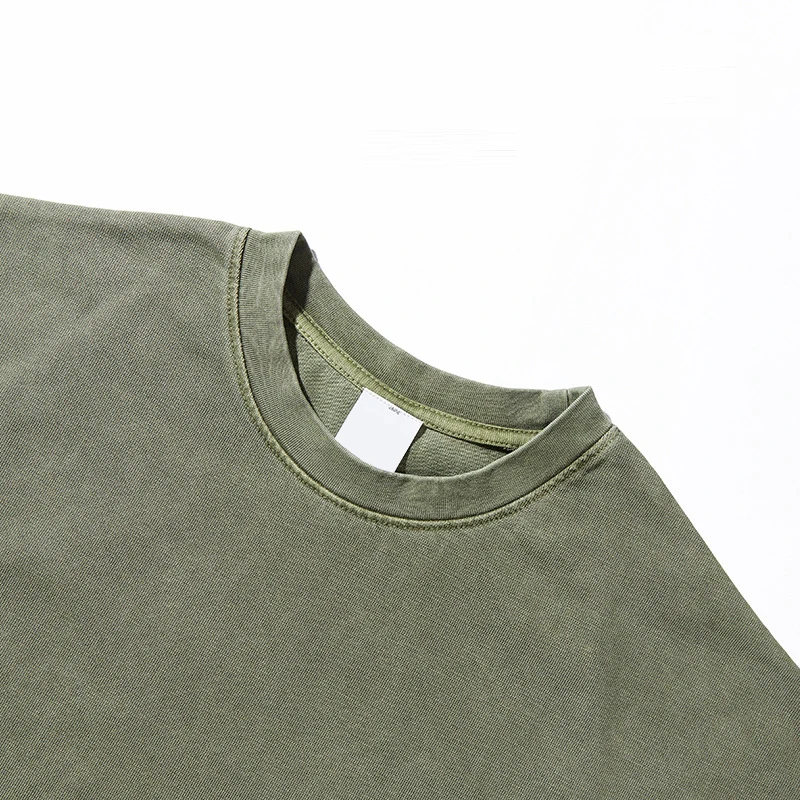 Heavyweight Thick 320gsm Vintage Stone Washed t Shirt Acid Wash Men t Shirts Unisex Streetwear ...