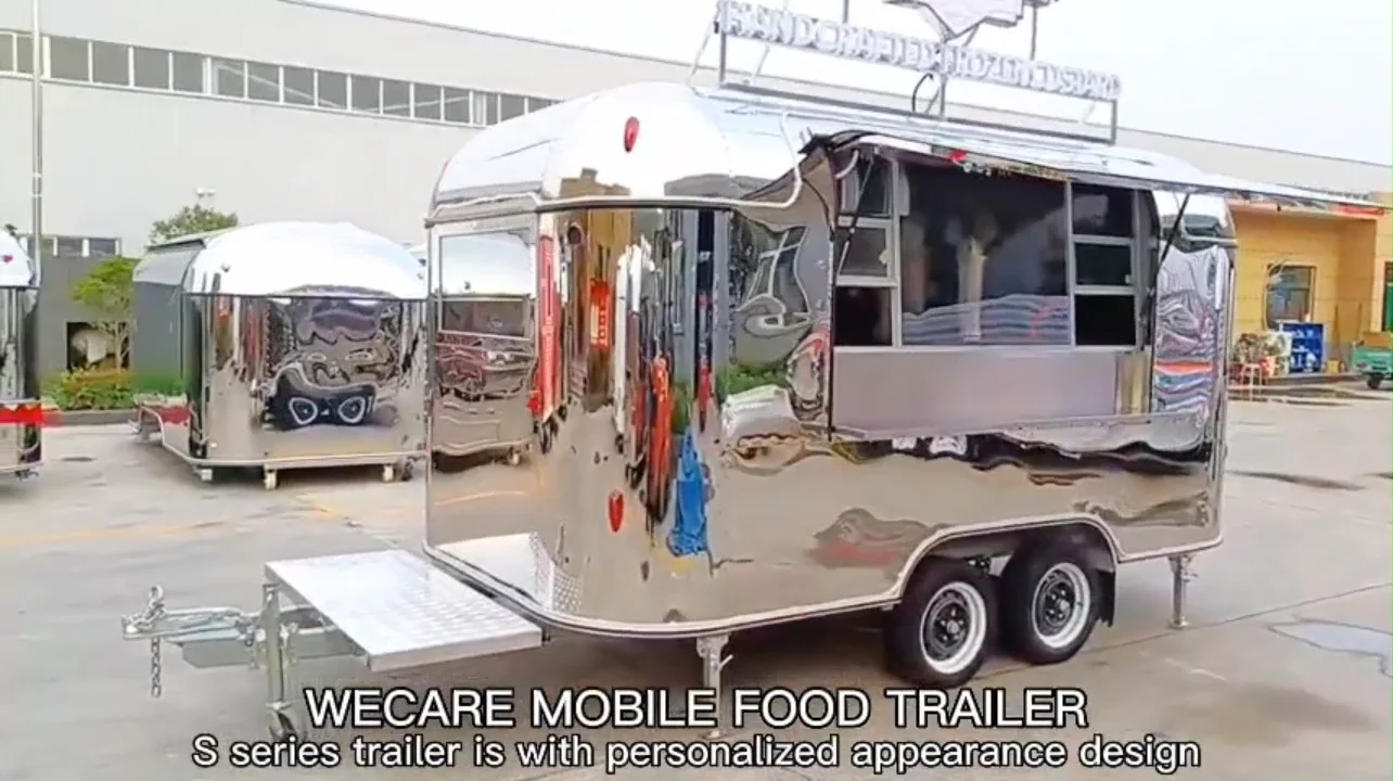 Wecare Custom Stainless Steel Mobile Kitchen Catering Trailer Coffee ...