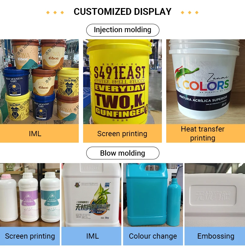 Manufacturer Price Food Grade IML Personalized Printing Empty Round ...