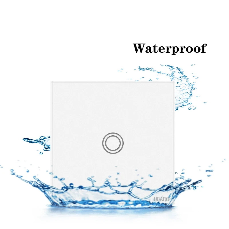 Touch Switch Concealed Single Fire Smart Sensing Wall Tempered Glass ...