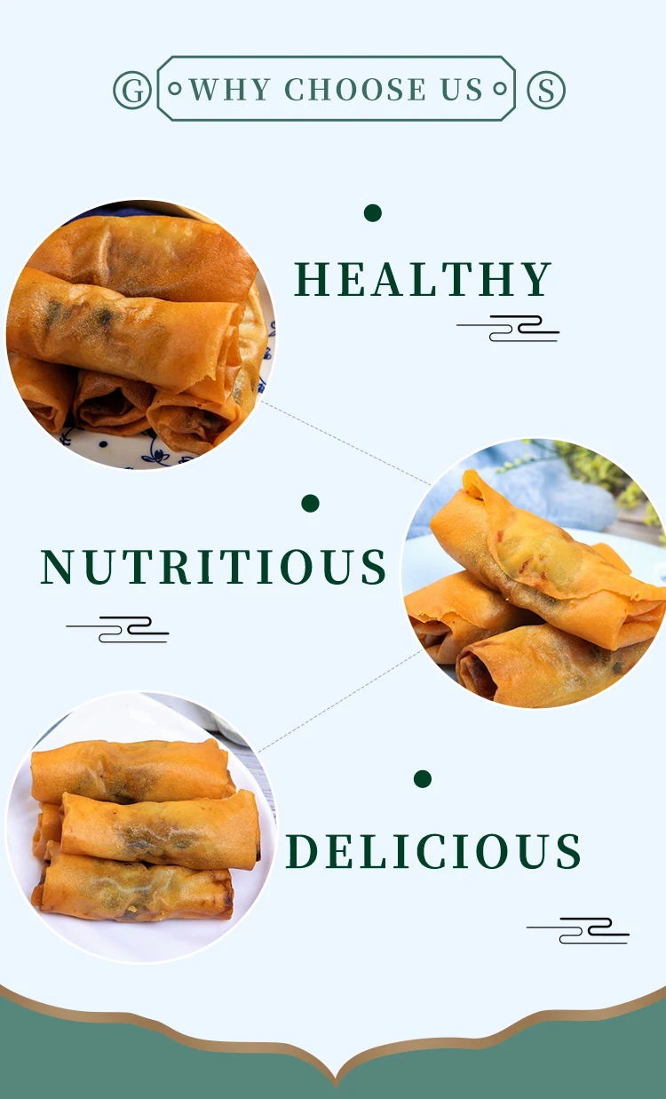 Chinese Frozen Iqf Spring Rolls Fried Instant Food Frozen Vegetarian ...