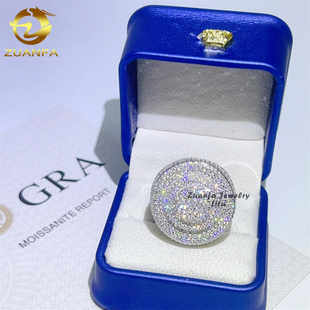 Custom Luxury Sterling Rapper Ring - Iced Out Men's Jewelry