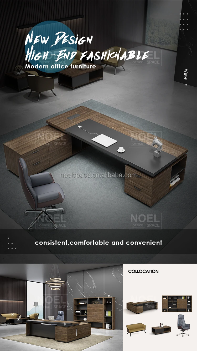 Mdf Office Desk Luxury Executive Modern Office Desk L Shaped Computer ...
