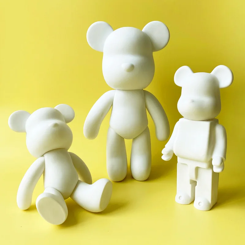 DIY Fluid Bear Set - Handmade Graffiti Bearbrick Statues