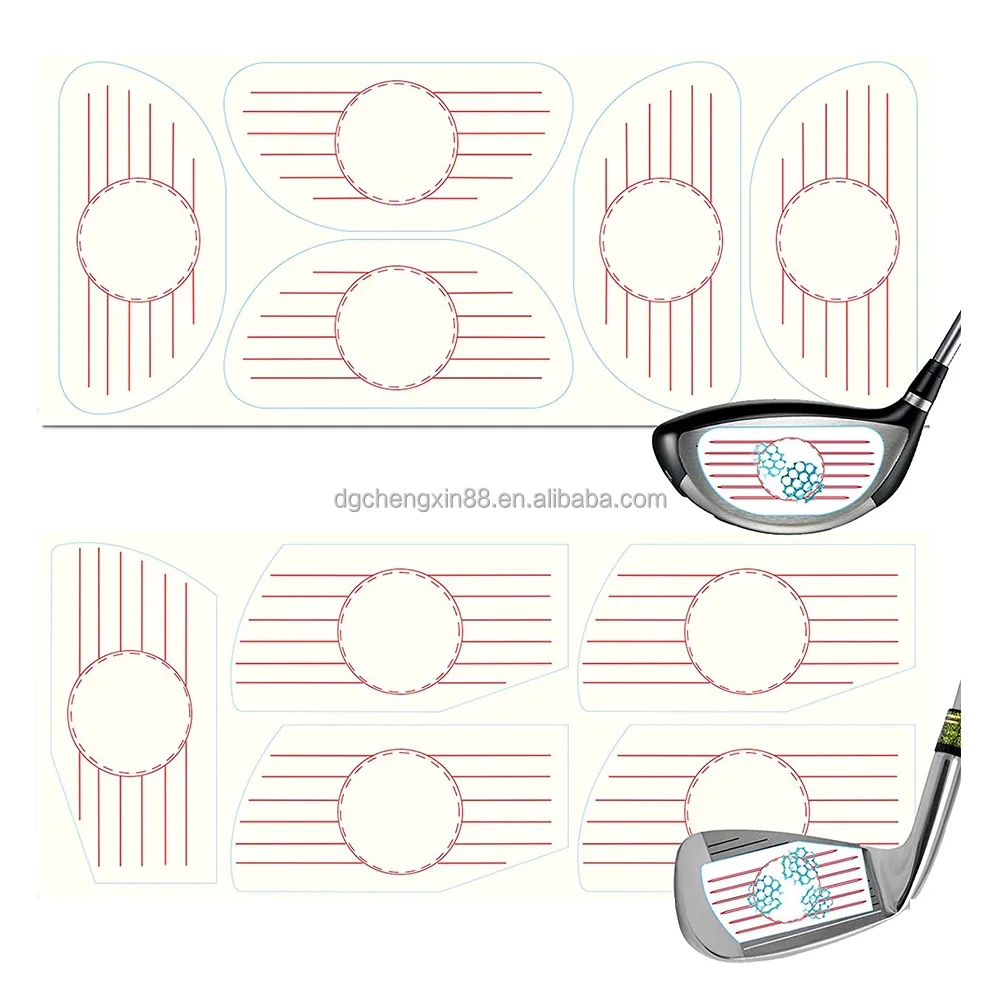 Hot Sale 3pcs/sheet Golf Training Aids Stickers Golf Impact Tape Self ...