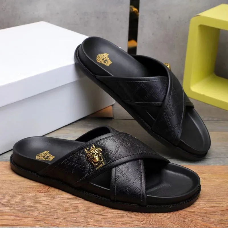 2022 New Design Men Slides Fashion Outdoor Beach Given Sandal Footwear ...