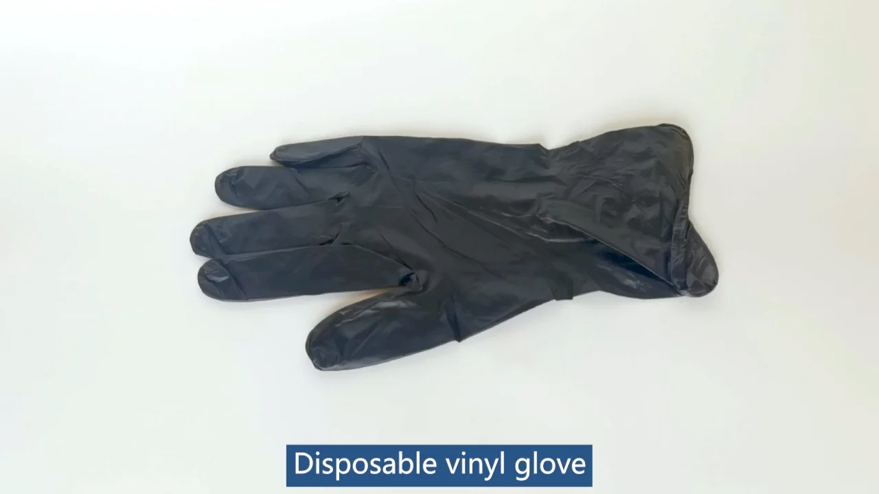 Waterproof Pvc Gloves Chemical Resistance 100pcs/box Protective Gloves ...