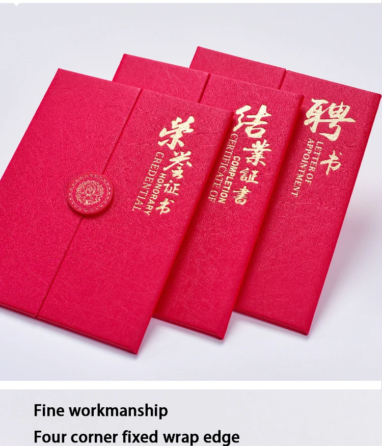 Custom Leather Trifold Certificate Holder - A4 Diploma Cover