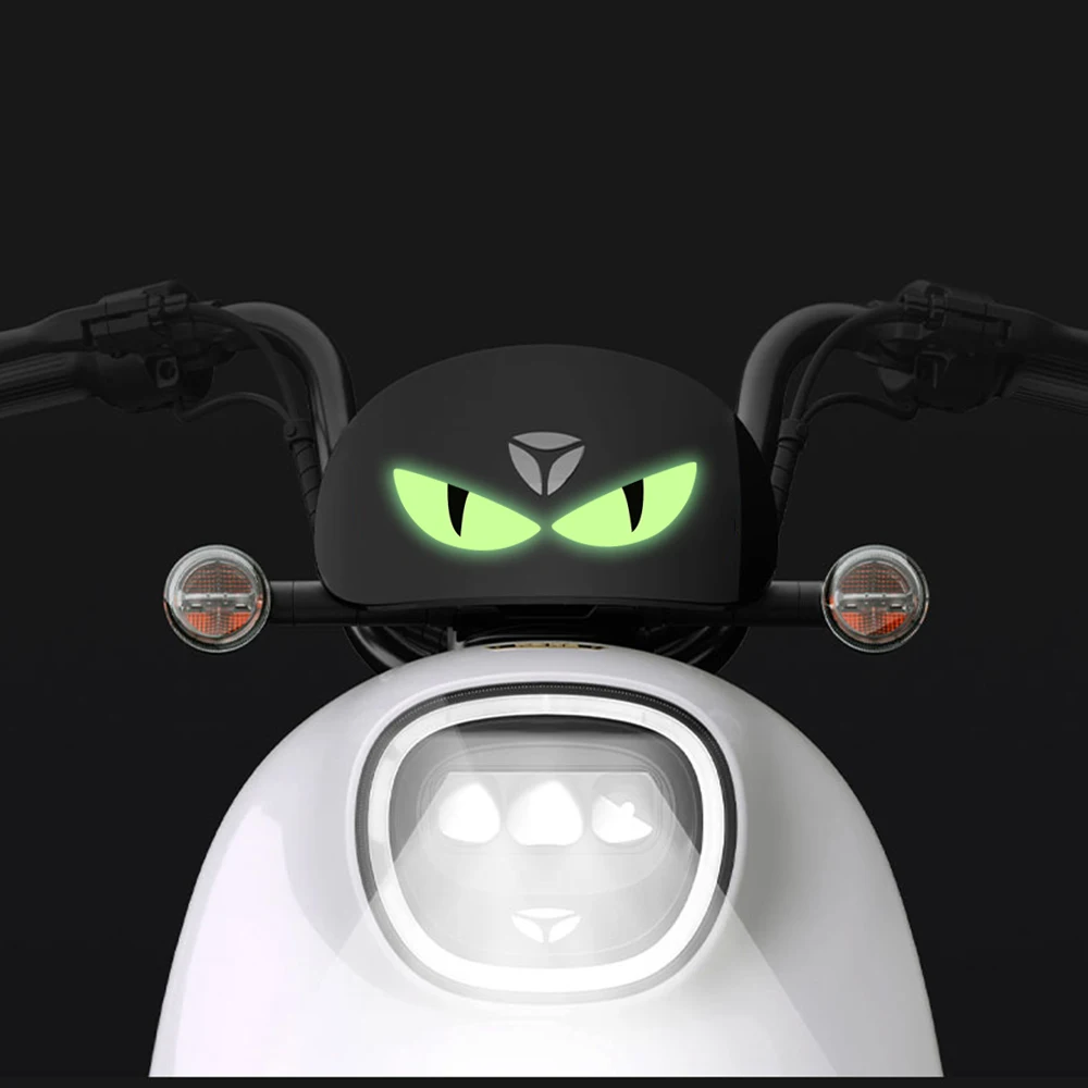 Motorcycle Sticker Headlights Decal - Night Luminous Evil Eyes