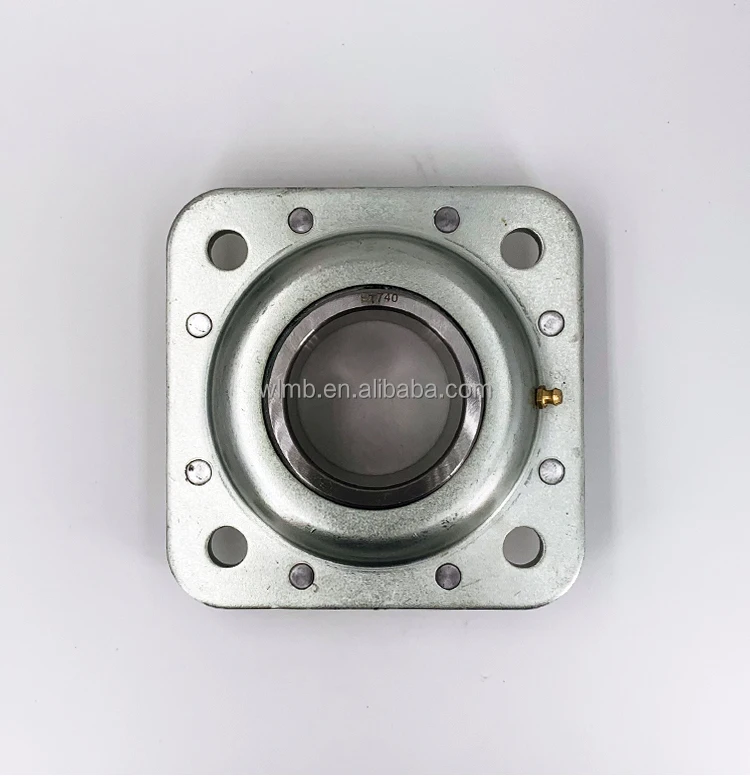 Oem Four Holes Square Flanged Disc Unit Agricultural Bearing Round Bore ...