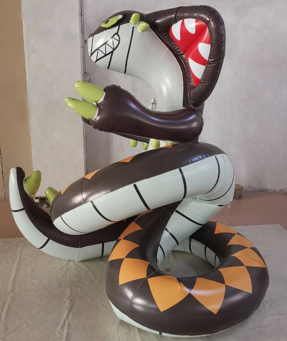 Customized Quality PVC Inflatable Snake Model for Sales