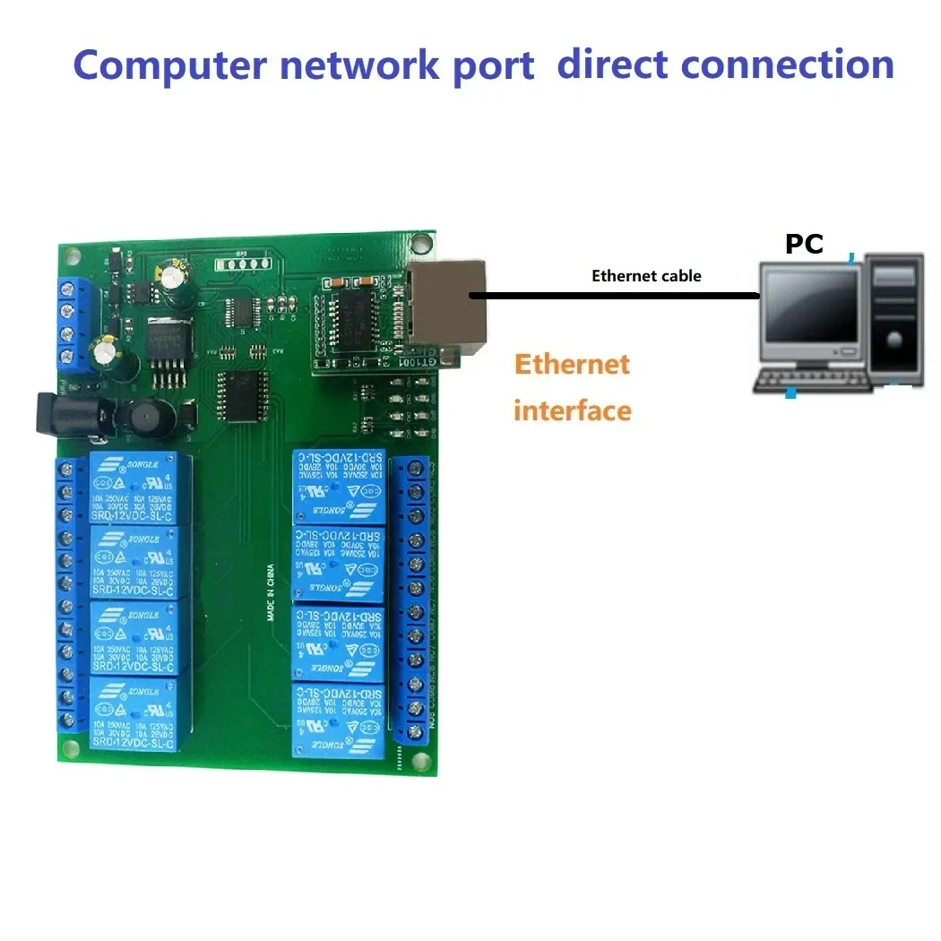 Ethernet Relay Network Switch Modbus MQTT TCP UDP Web HTTP RS485 Timer ...