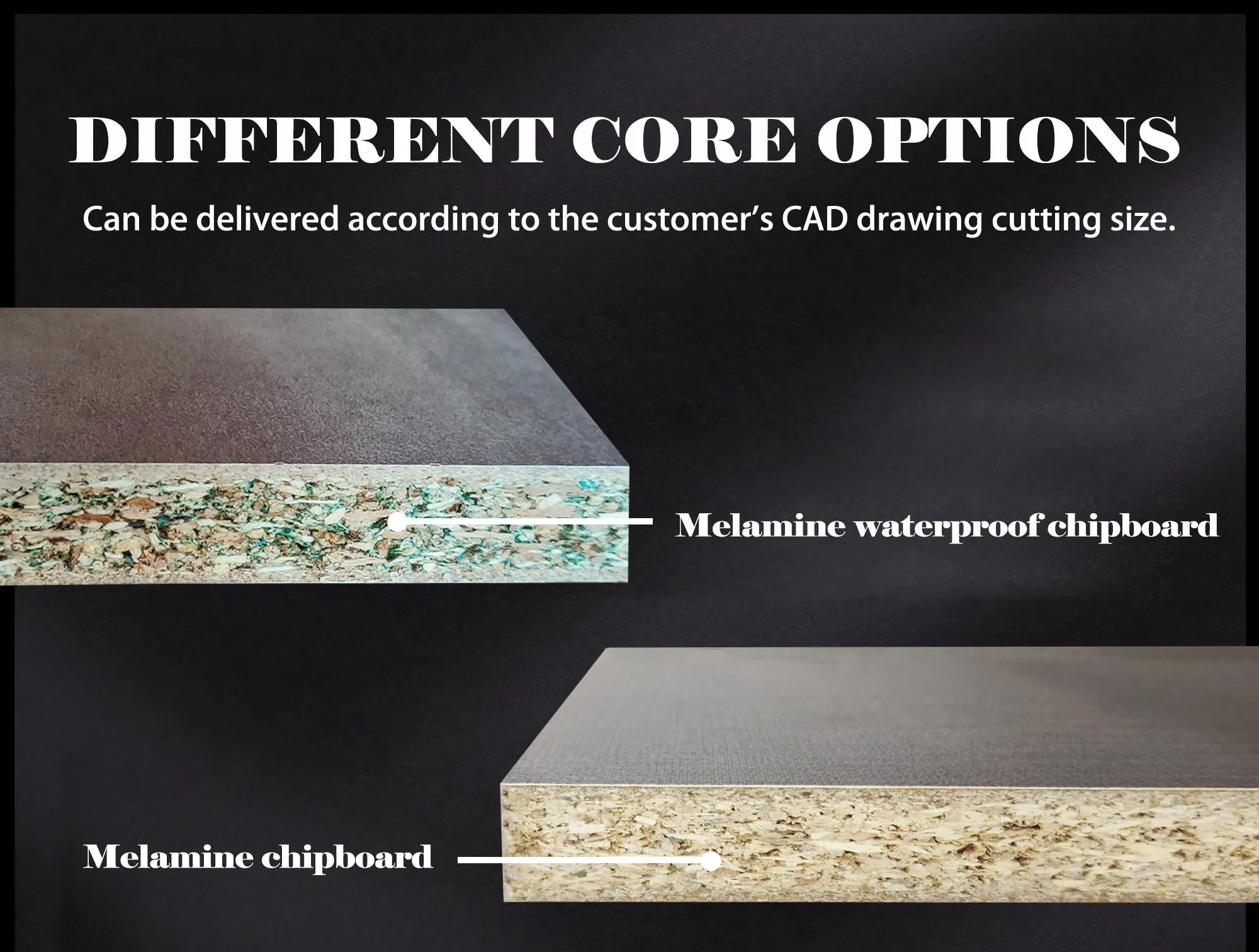 1525x2440mm Melamine Paper Laminated Particle Board Flakeboard ...