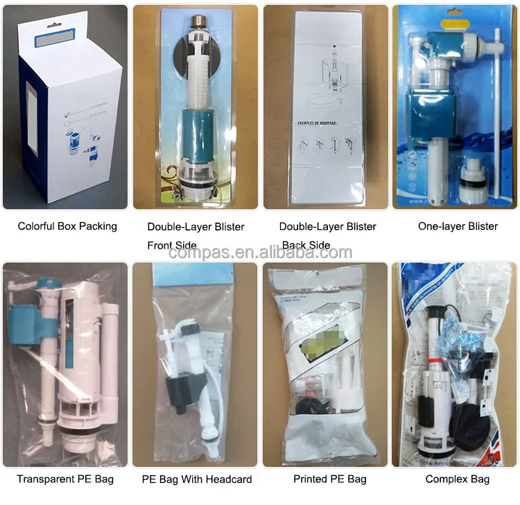 Abs Fill And Flushing Toilet Flush Float Valve Concealed Cistern ...
