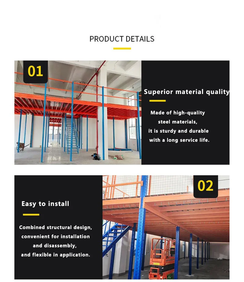 Customized Heavy Duty Boltless Warehouse Platform Mezzanine Floor Steel ...