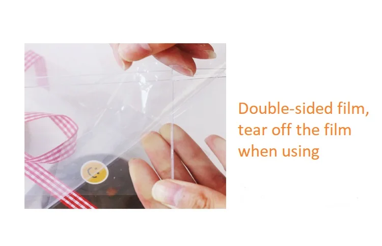 XJH Rectangular Pastry Clear Acetate Transparent Donuts