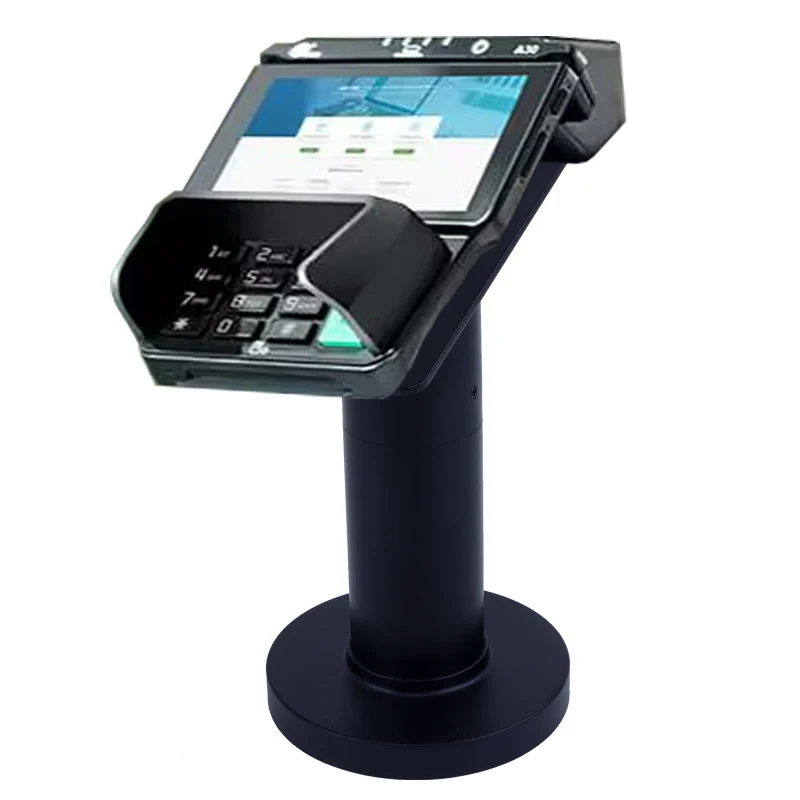 Desktop anti-theft metal POS terminal stand POS swivel credit card ...