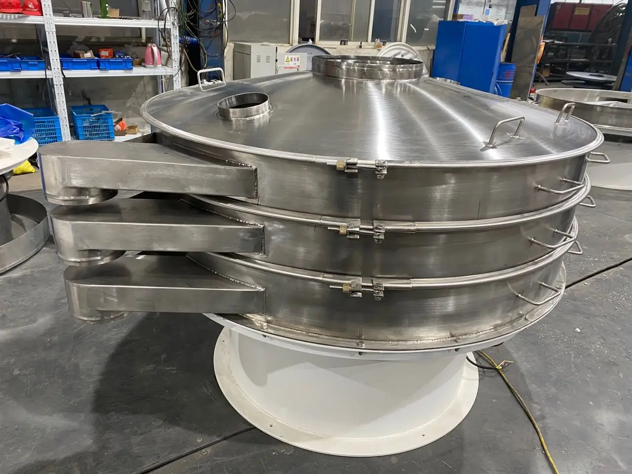 Rotary Electrical Vibro Screener Sieve Shaker Industrial Vibrating ...