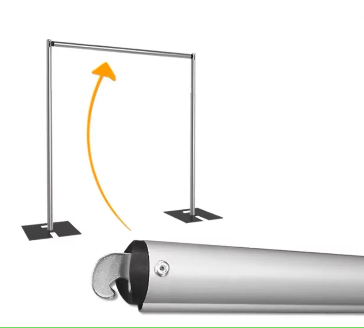 Stage Backdrop Stand Pipe and Drape Support Adjustable Crossbar Hanger ...