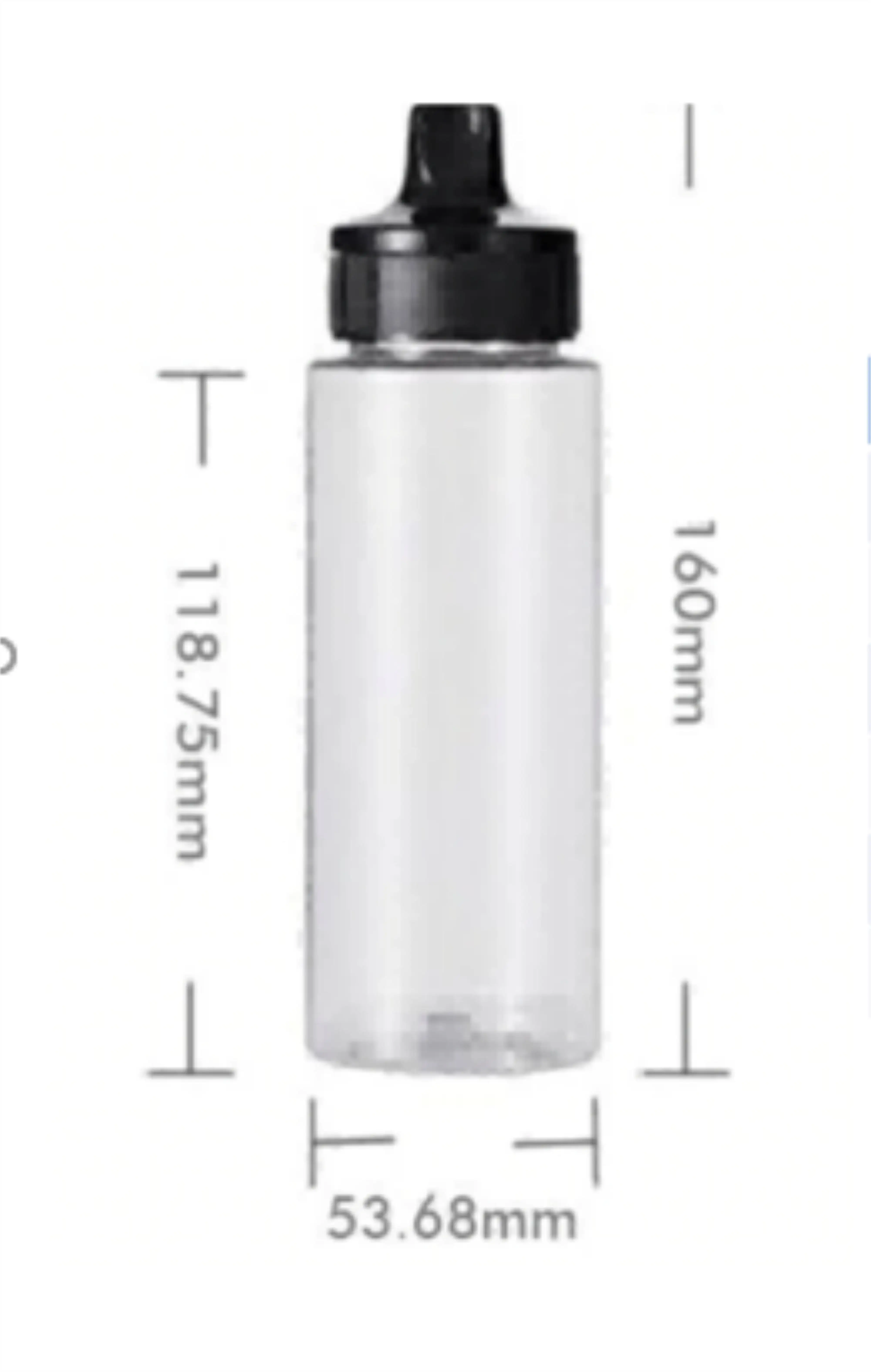 PE for Clear Plastic Honey Squeeze Bottle with Flip Top Cap for Sealing ...
